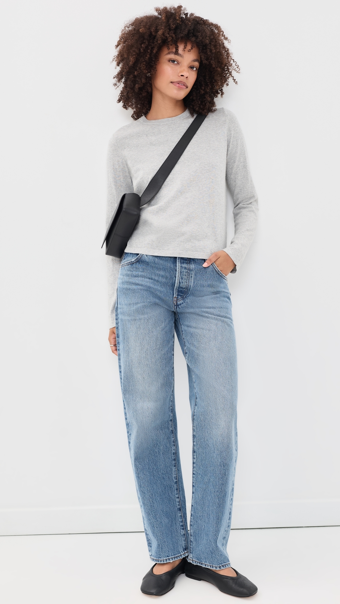 RAILS RAILS Cotton Cashmere Long Sleeve Tee